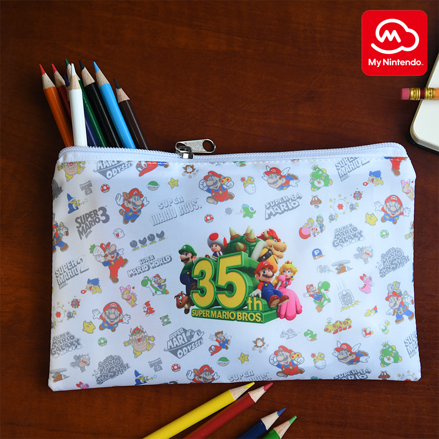 Super Mario™ 35th Anniversary Zipper Pouch | Rewards | My Nintendo