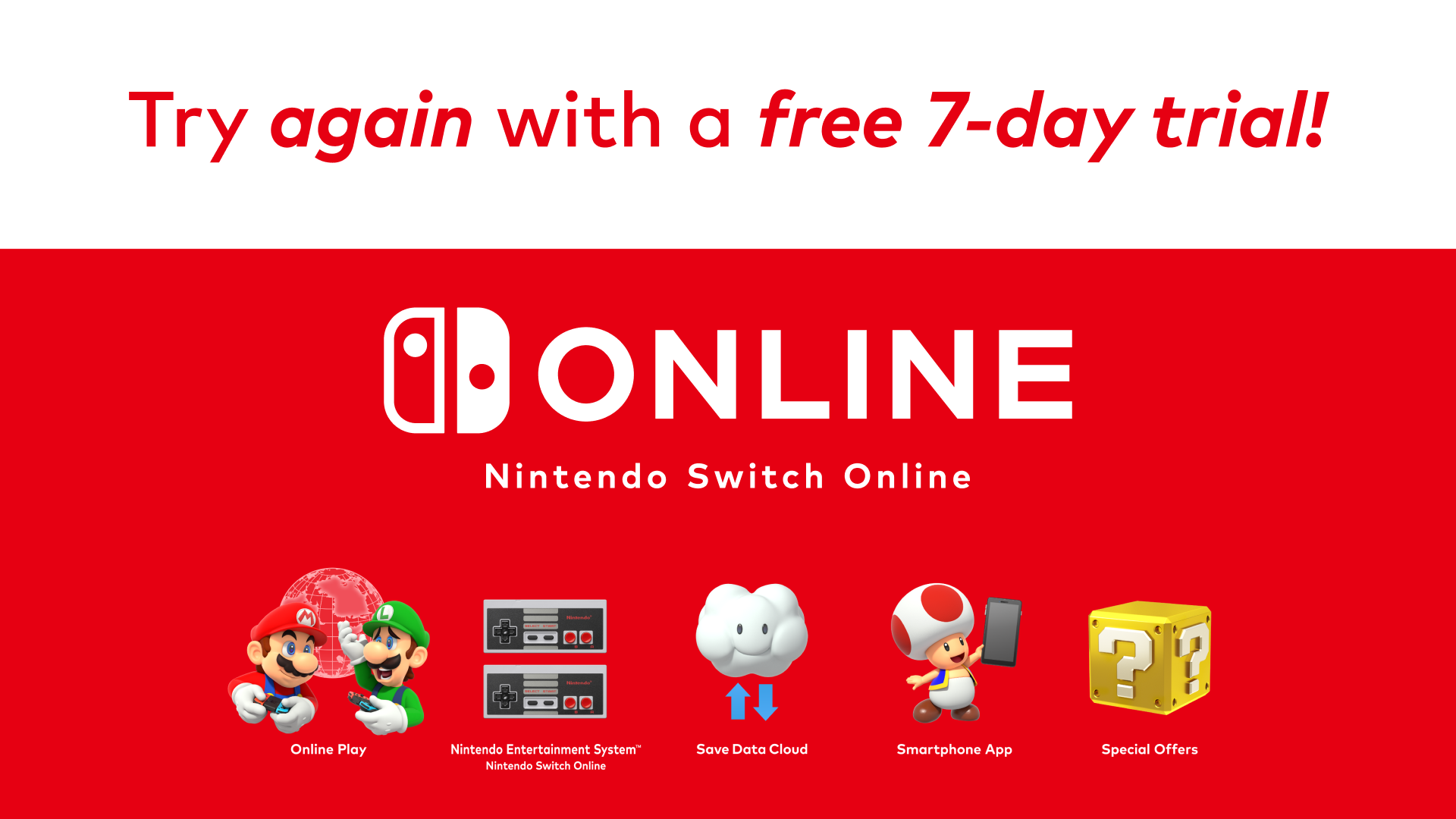 Nintendo Switch Online Free 7-Day Trial Reset | My Nintendo news | My ...