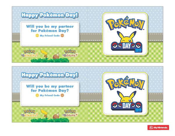 Printable - Happy Pokémon Day card | Rewards | My Nintendo