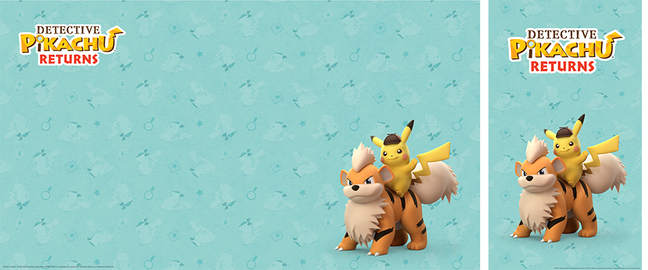 Wallpaper: Detective Pikachu™ Returns (Detective Pikachu and Growlithe ...