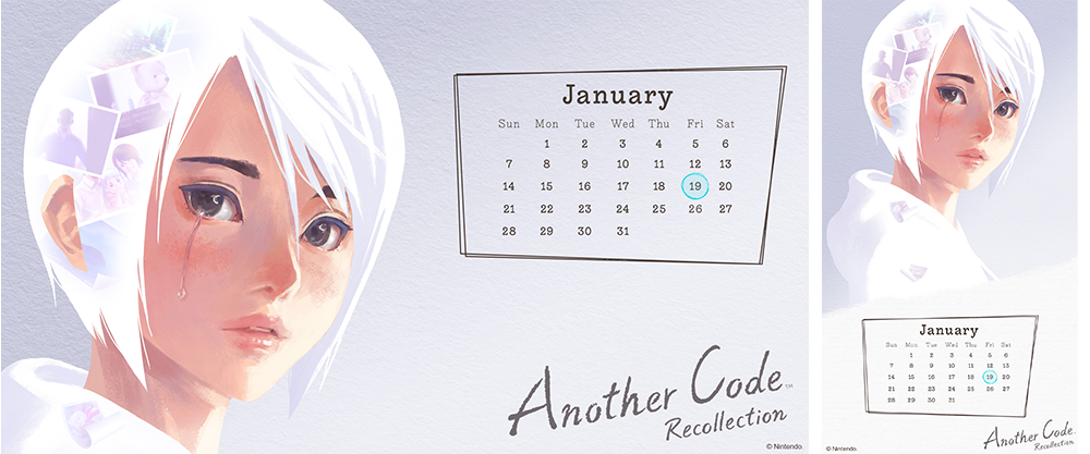 January Calendar Wallpaper: Another Code™: Recollection | Rewards | My ...