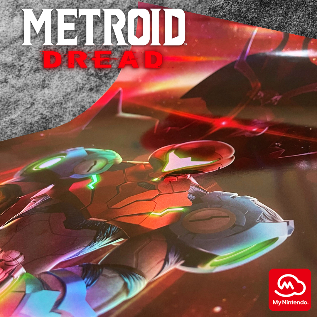 Metroid™ Dread Holographic Poster Set | Rewards | My Nintendo