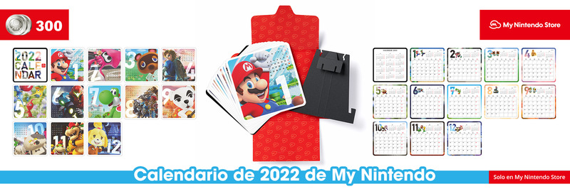 My Nintendo recibe este calendario de 2022 en el catálogo europeo ...