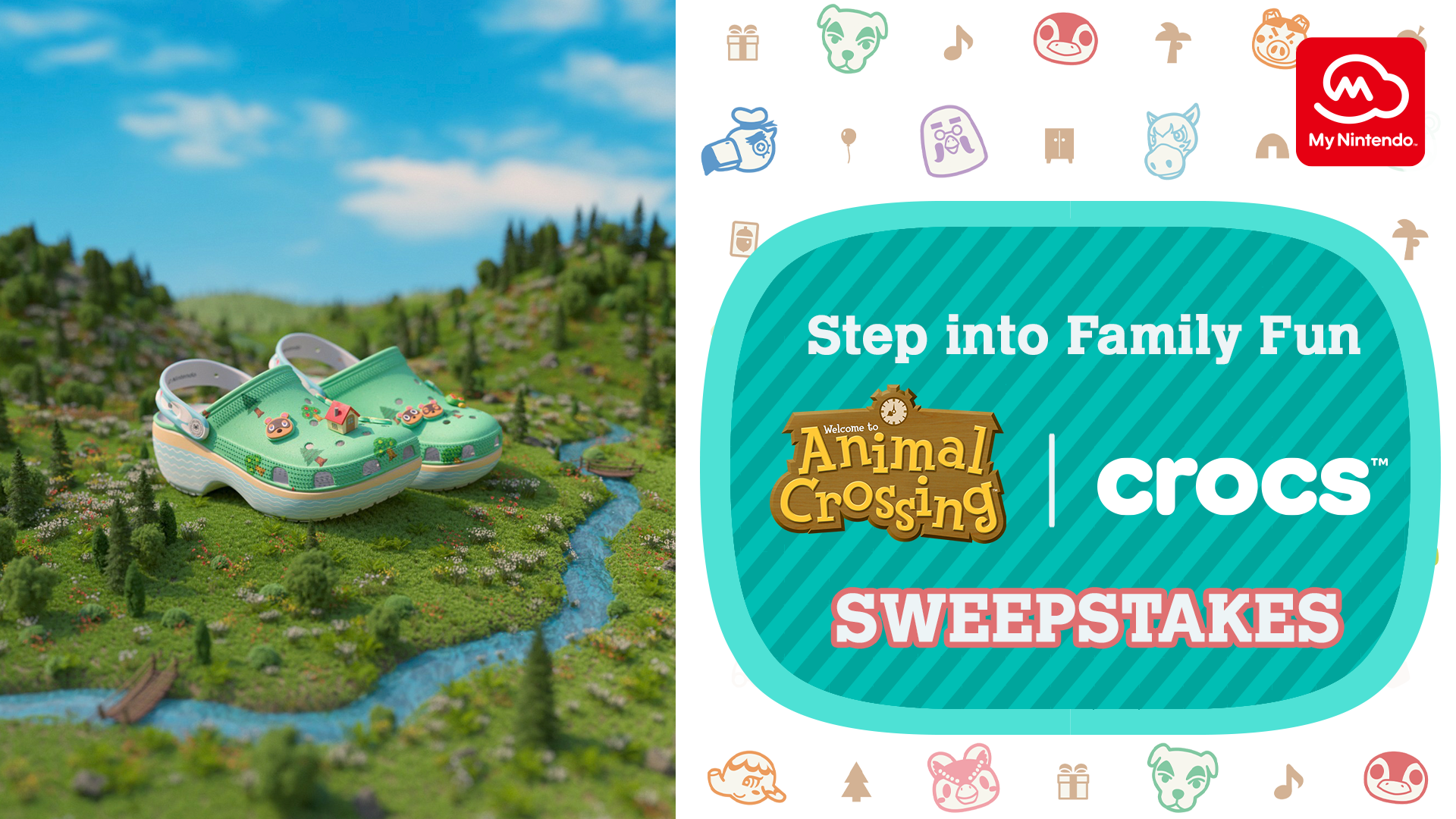 My Nintendo™ - Step into Family Fun – Animal Crossing™ x Crocs™ Sweepstakes | Rewards | My Nintendo