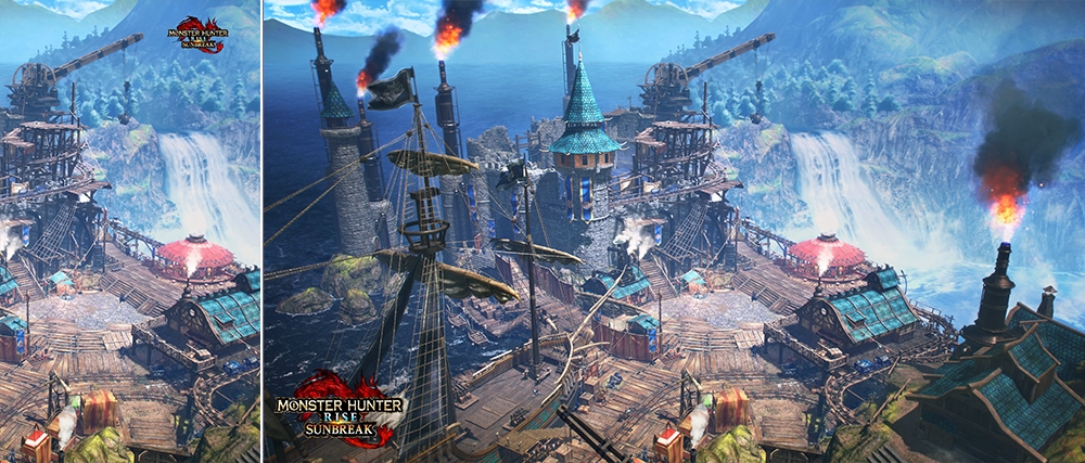Wallpaper - MONSTER HUNTER RISE: Sunbreak (Elgado Outpost) | Rewards ...