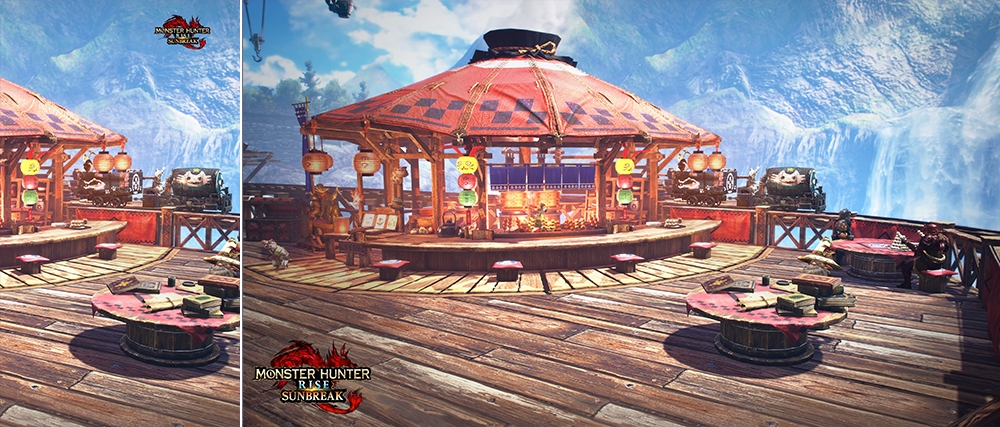 Wallpaper - MONSTER HUNTER RISE: Sunbreak (Elgado Outpost - Tea Shop ...