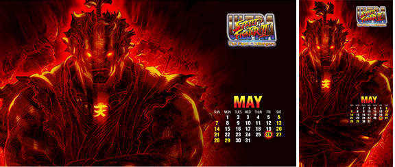 Calendário de maio - Ultra Street Fighter II: The Final Challengers ...