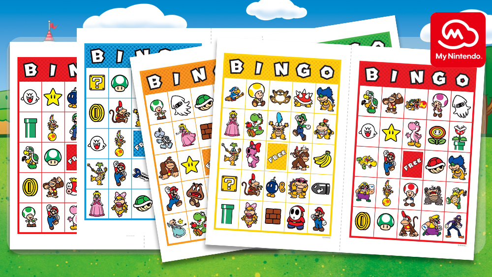 Printable - Mario 20 Bingo Cards | Rewards | My Nintendo