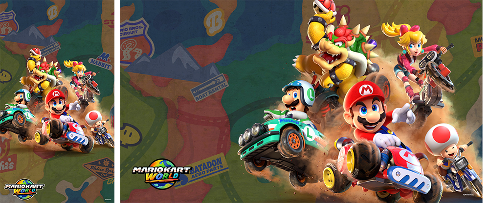 Wallpaper: Mario Kart™ World - Map | 禮品 | My Nintendo