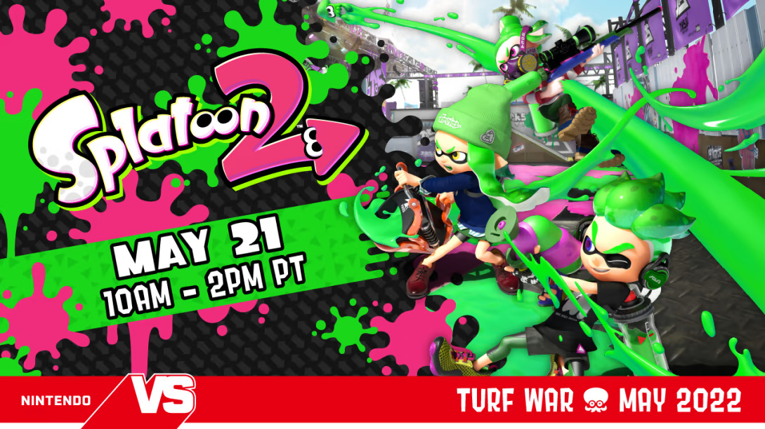 Splatoon 2 Turf War May 2022 tournament | My Nintendo News | My Nintendo