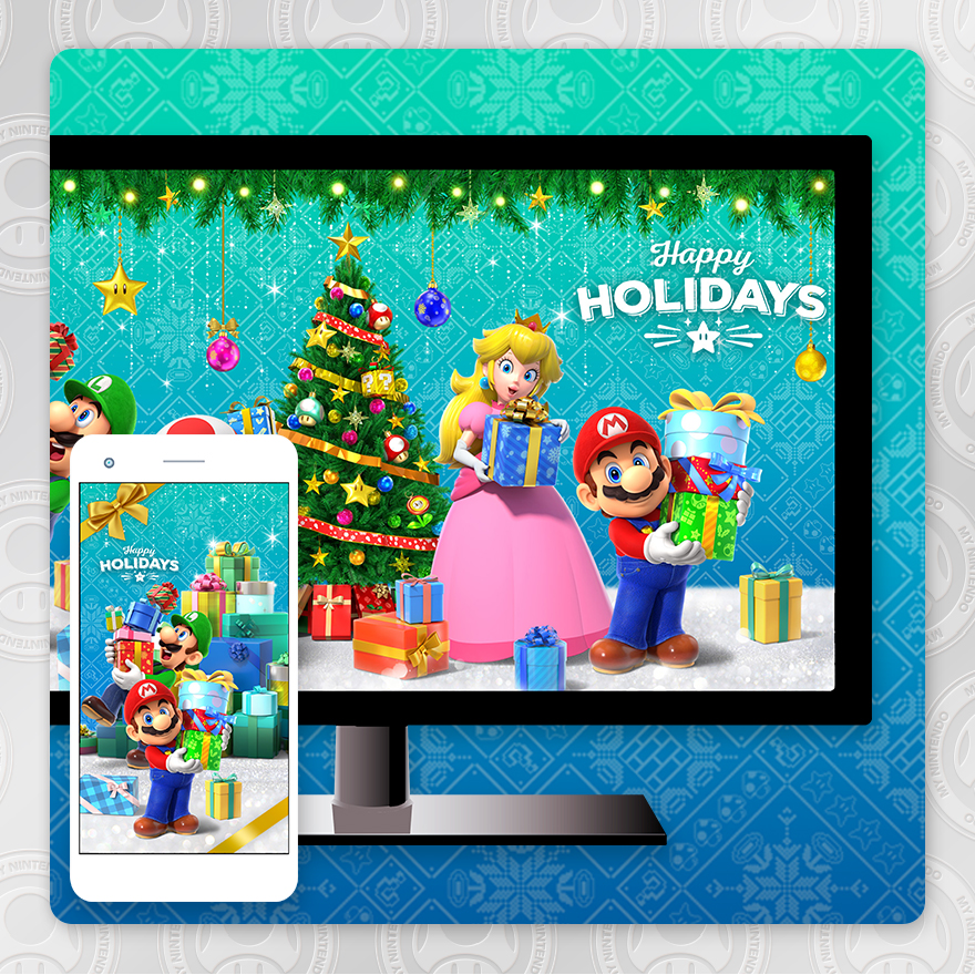 Nintendo Christmas Wallpaper By