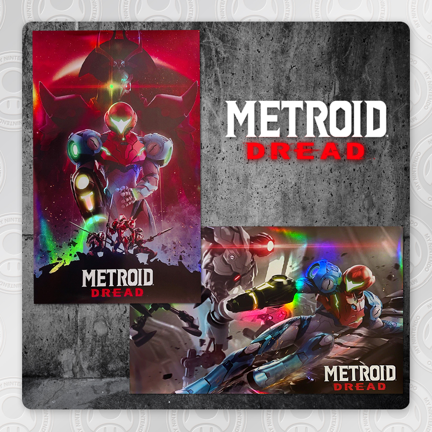 Metroid Dread Holographic Poster Set now available on My Nintendo (1000 ...